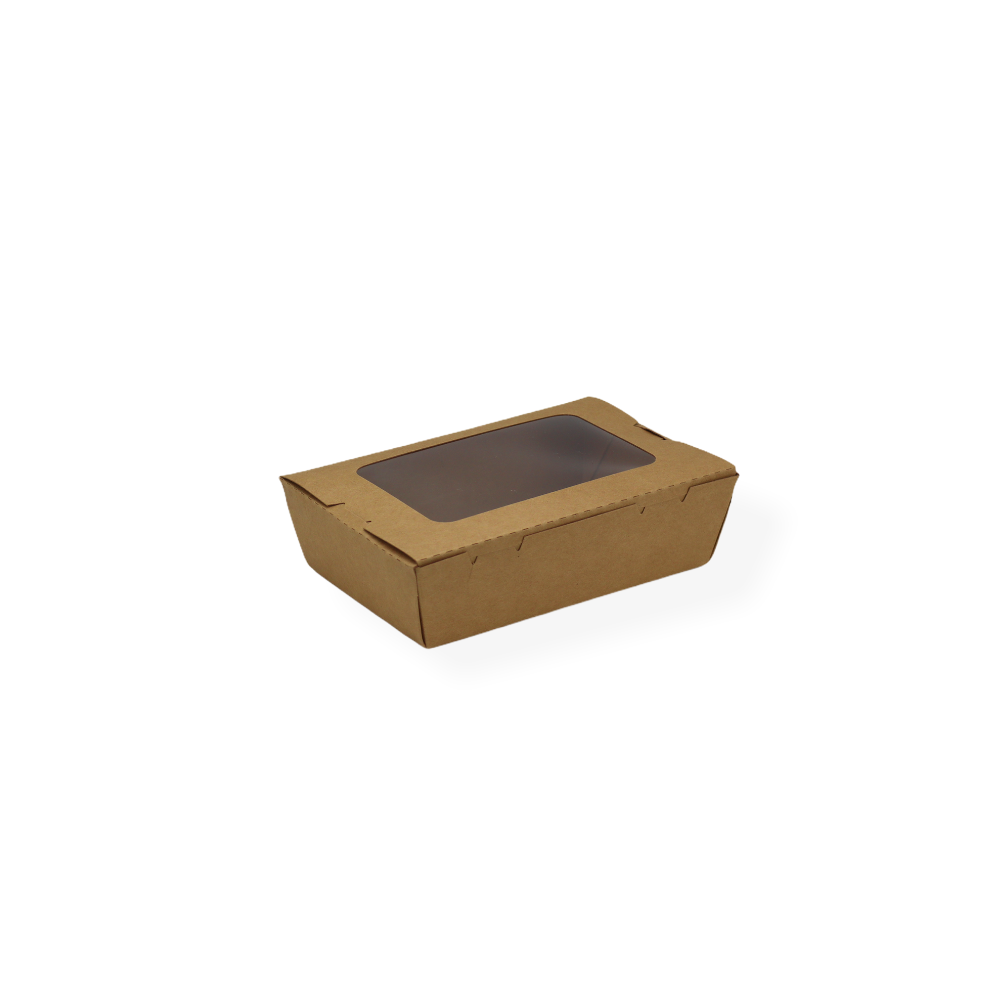 Kraft Takeaway Pastry Box with Window - Rojan Marketing